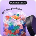 Plastic Jars with Lids - 4 OZ Small Plastic Containers - 18 Pack ...