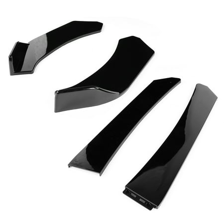 Lower Chin Diffuser Front Protector Splitter Body Kit Spoiler 4Pcs ...