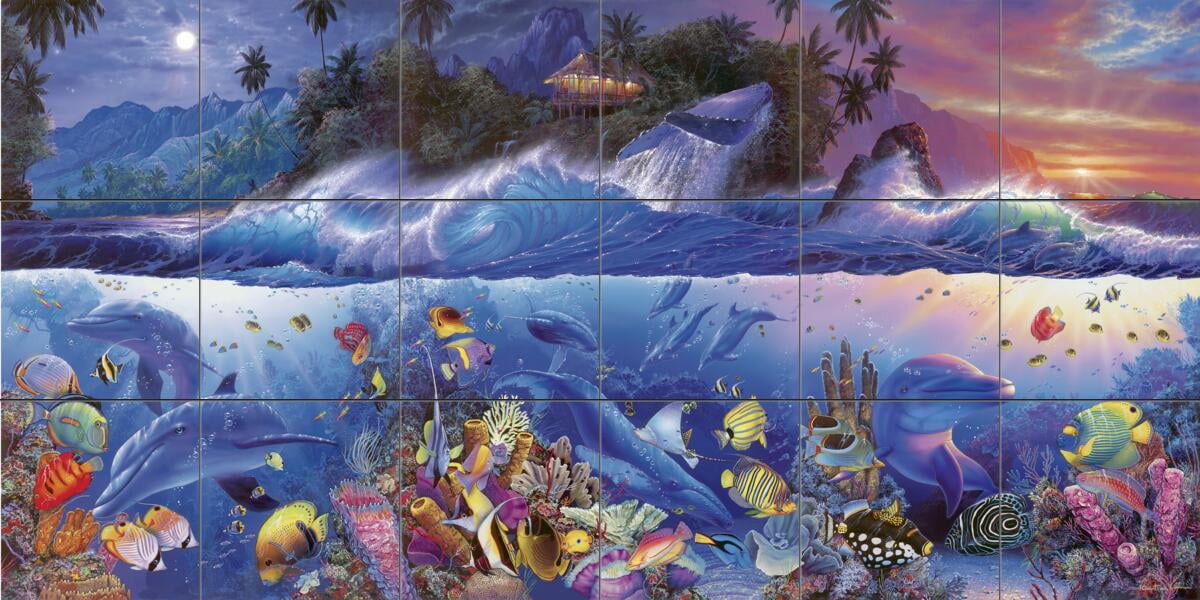 Tile Mural Bathroom Backsplash - Beyond the Reef II - by Christian ...