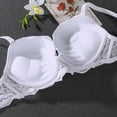 DAFPZW Women's Sexy Lace Bra Push Up Plus Size Sheer Balconette ...