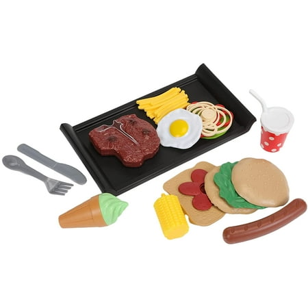 MEEYreg19 Pieces Play Food Toys with Tray, Pretend Play Kitchen Set for ...