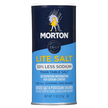 (3 pack) Morton® Lite Salt, Low Sodium for a Heart Healthy Salt ...