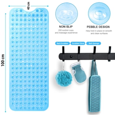Bathtub Mats Non-Slip PVC Massage Bath Tub Mat Mildew Resistant Anti ...