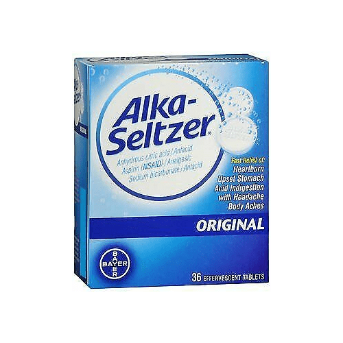 Alka Seltzer Original Fast Relief Heartburn & Sour Stomach, 36ct, 3 ...