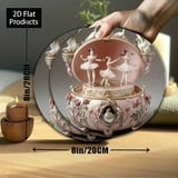 HELLOYOUNG Crystal Swan Ballet Music Box, Elegant 2D Wall Decor with ...