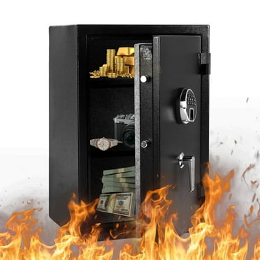 Barska Steel HQ200 Biometric Digital Keypad Safe Biometric Fingerprint ...