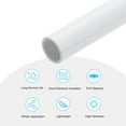 PVC Rigid Round Pipe 10mm ID 12mm OD 9" Length White High Impact for Water Pipe, Crafts, Cable ...
