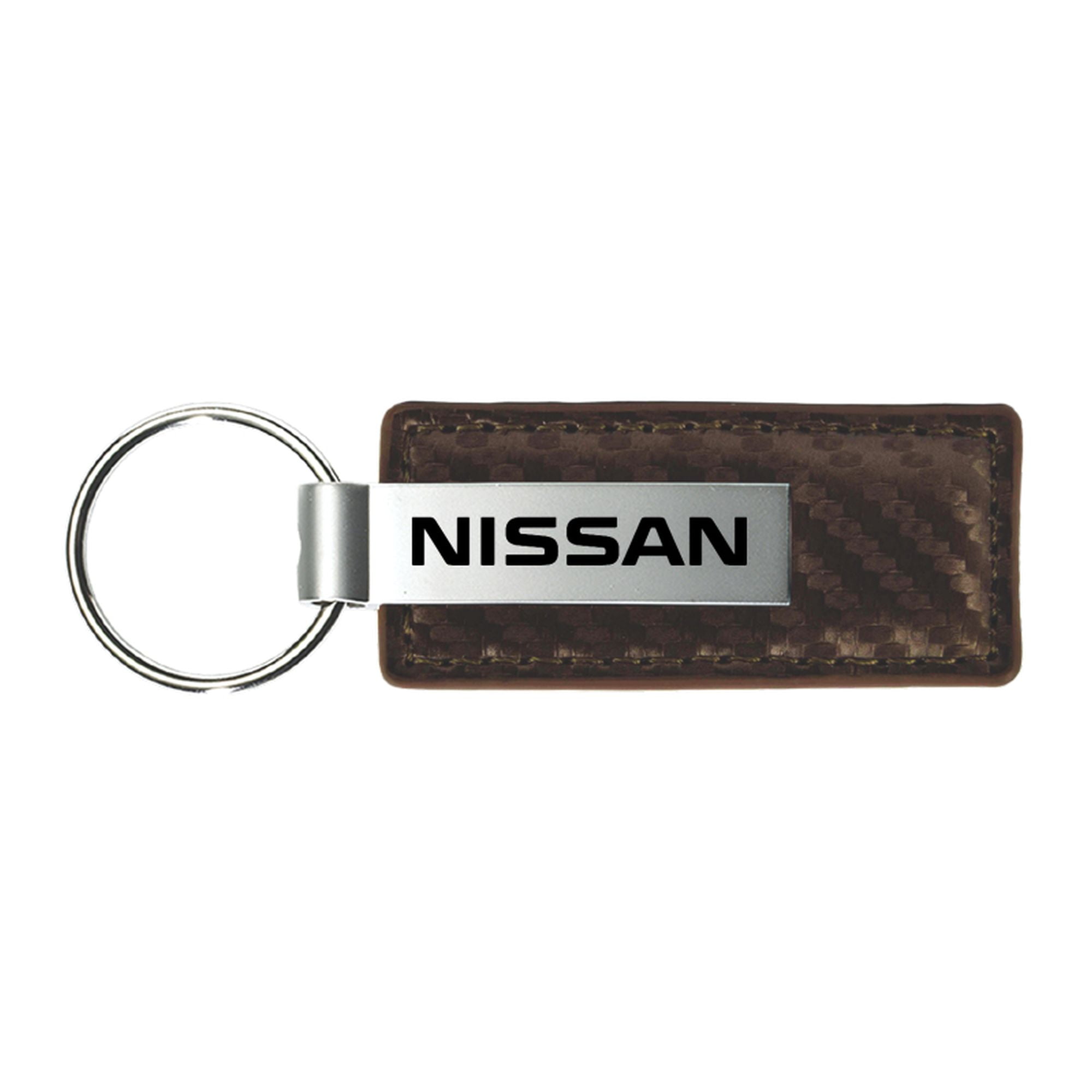 Nissan Carbon Fiber Leather Key Chain (Taupe) - Walmart.com