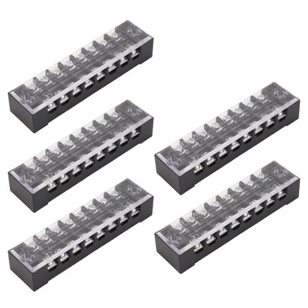 Screw Terminal Strip, Screw Terminal Block 8 Position 15A 600V 5 Set ...