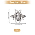 10Pcs Zinc Alloy Lapel Pin Backs for Backpack Clothes Bee Silver 27 ...