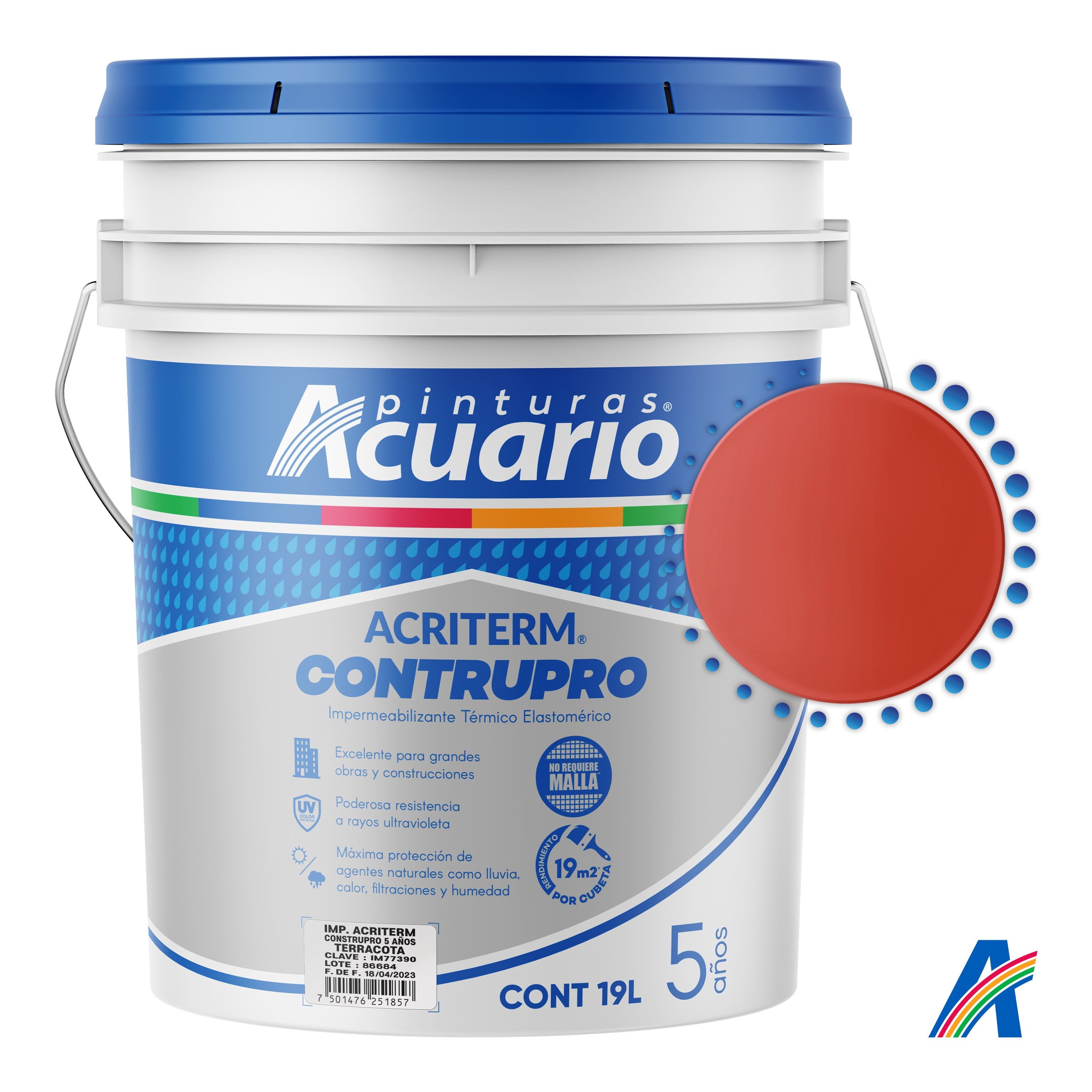 Impermeabilizante Térmico Elastomérico Pinturas Acuario Acriterm