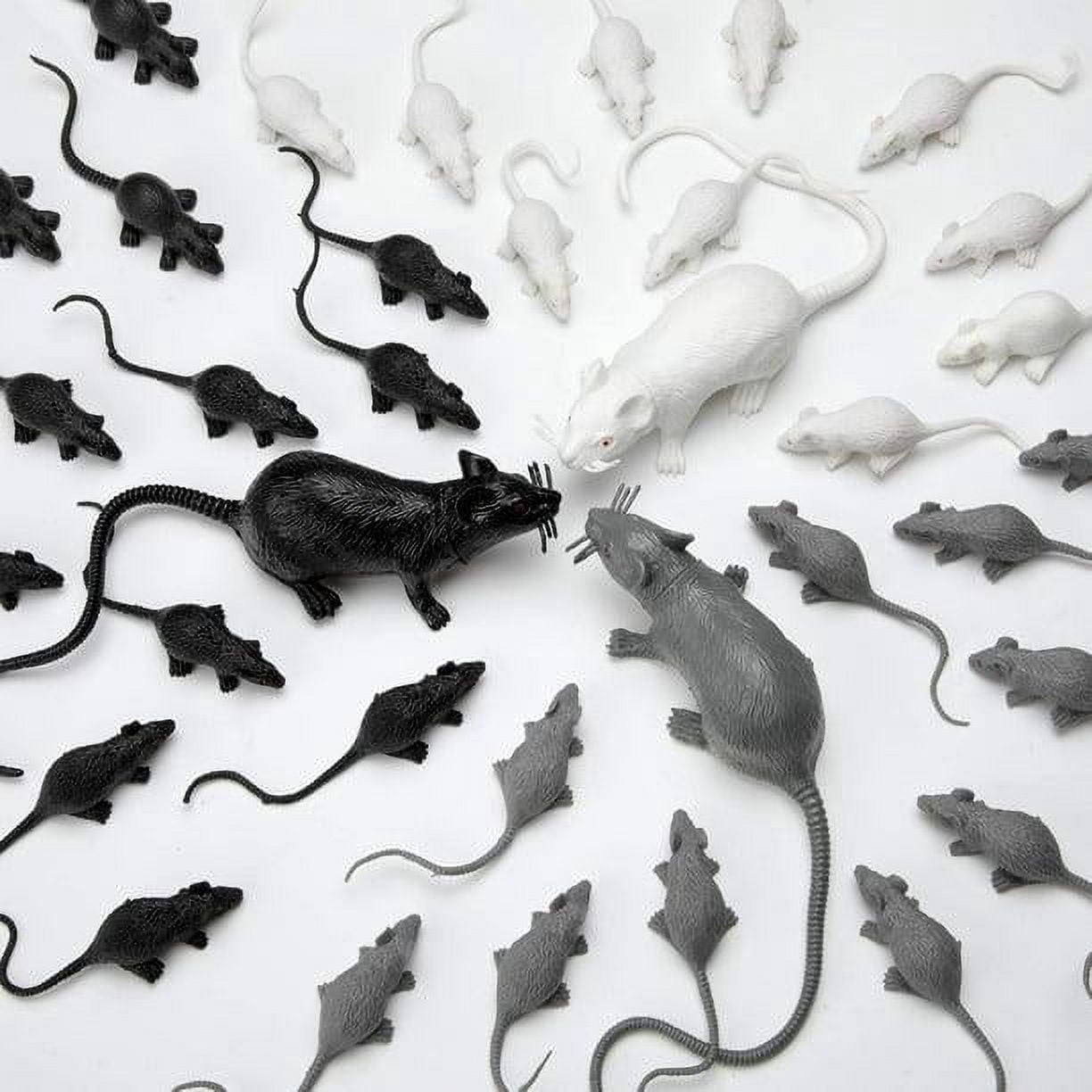 33 Pieces Halloween Fake Mouse Realistic Plastic Mouse Simulated Big ...