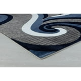 GLORY RUGS Modern Area Rug Swirls Carpet Bedroom Living Room ...