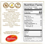 Stern’s Bakery Fresh 100% Whole Wheat Bread - 5 Pack | Kosher, Dairy ...