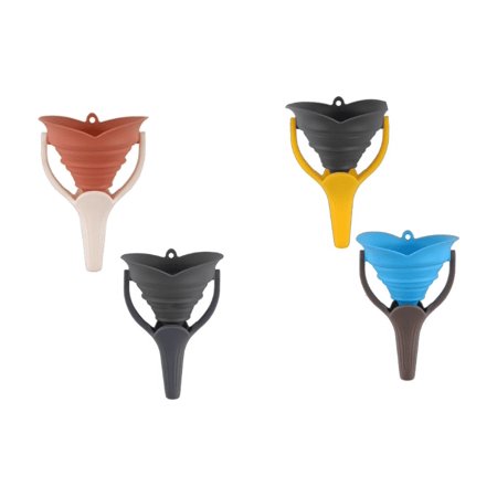 SHENMO 4 Pieces Collapsible Silicone Funnel Small Funnel Household ...