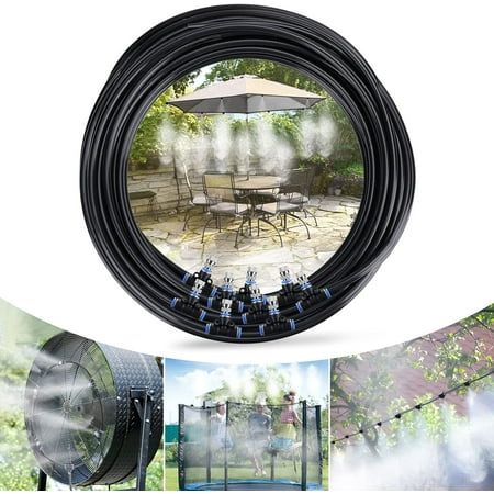 Junmo Misting System, 10M 10 Nozzle Garden Misting Cooling Watering ...
