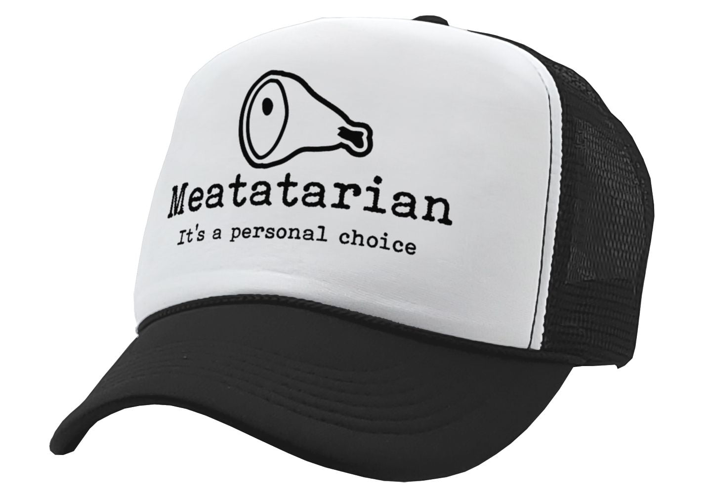 MEATATARIAN - meat eater carnivore - Vintage Retro Style Trucker Cap ...
