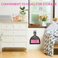 2PCS Mini Dustpan and Brush Set, Small Broom and Dustpan Set with Pink ...