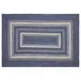 VHC Brands Great Falls Blue Rug Hall Runner with PVC Pad, Jute Blend ...
