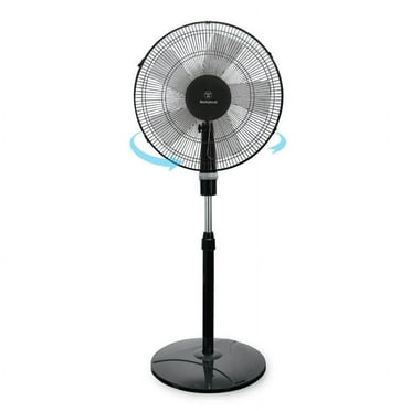 Lakewood 16" Three-Speed Oscillating Pedestal Fan, Three Speed, Metal ...