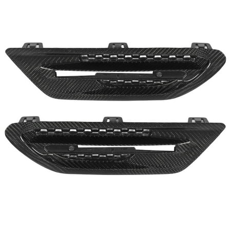 Side Vent Trim, Dry Carbon Fiber UV Proof Side Air Vent Sticker Anti ...