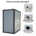 FunMay Portable Restroom Outdoor Toilet for Events, Construction Sites ...