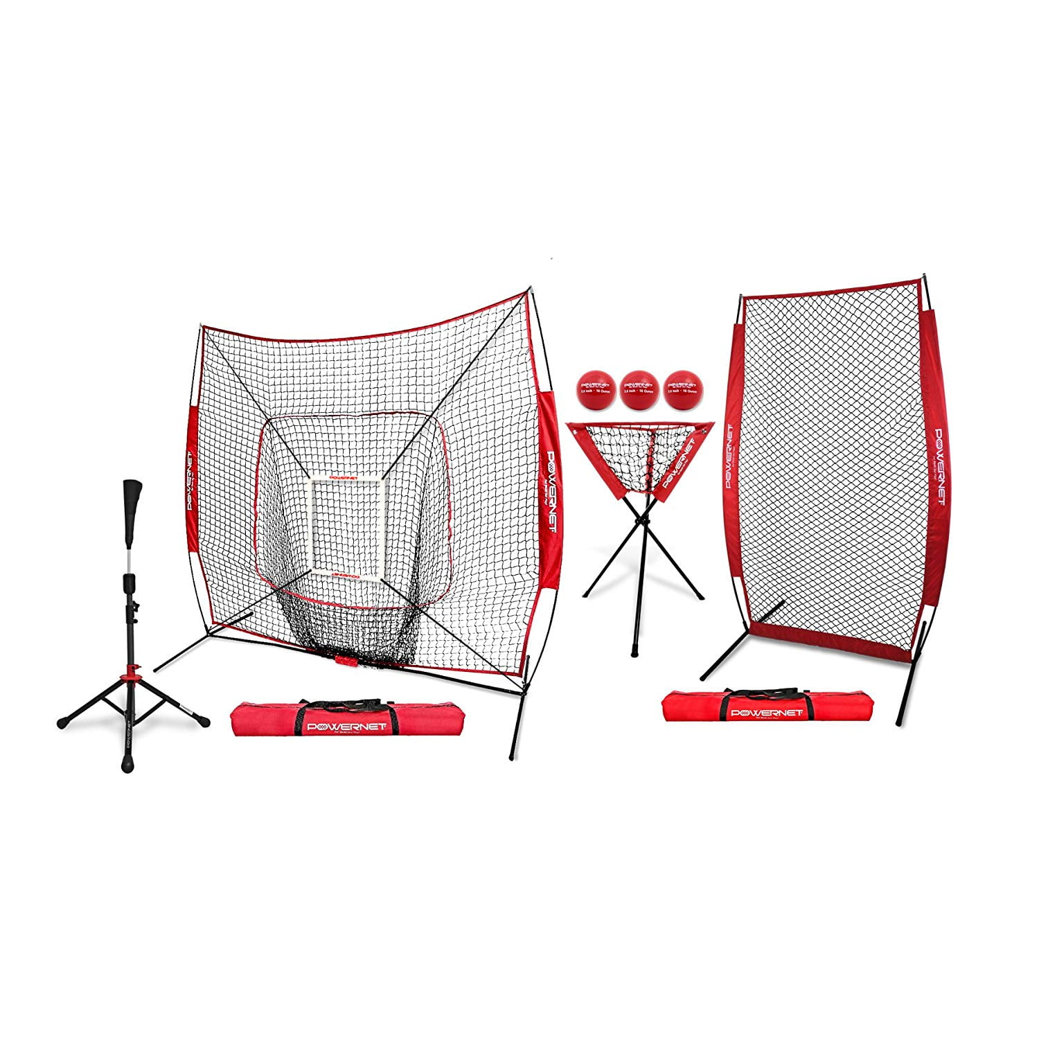 PowerNet Baseball Softball DLX ALL IN ONE Practice Net Bundle - Walmart.com