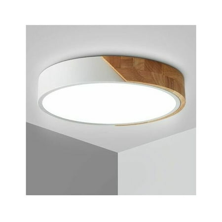 LuFun LED Plafonniers, Luminaire Moderne Blanc Plafonnier En Bois ...
