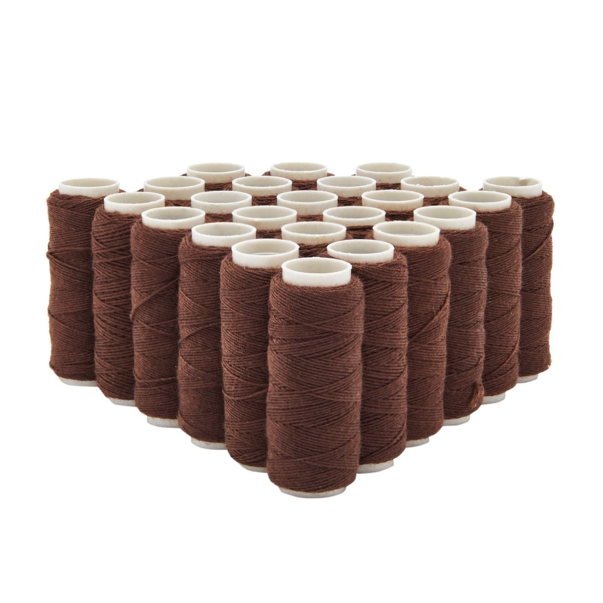 24 Rolls Dark Brown Hair Weaving Nylon Thread for Sewing Extensions and ...