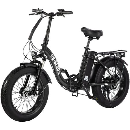HONE Electric Bike for Adults, 20" x 4.0 Fat Tire Step-Thru Folding ...