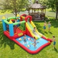 Adnoom Inflatable Bounce House with 370W Blower, Indoor Kids Bounce ...