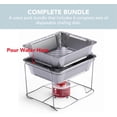 Alpha Living Disposable Chafing Dish Buffet Set with Fuel Cans ...