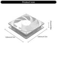 Quiet 120mm Case Cooling Fan Quiet 12V 1200RPM Computer Fan Cooling Fan ...