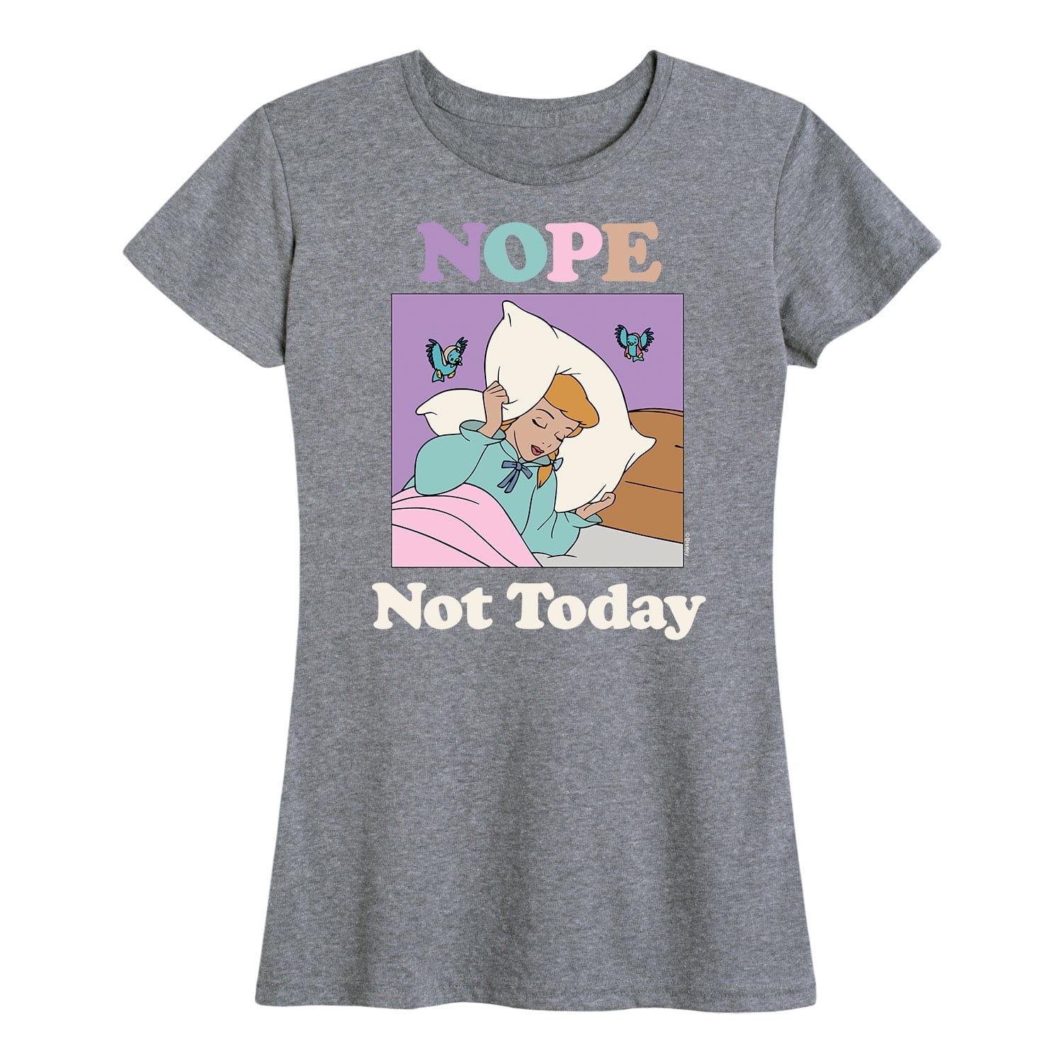 Disney Princess - Nope Not Today - Women's Short Sleeve Graphic T-Shirt ...