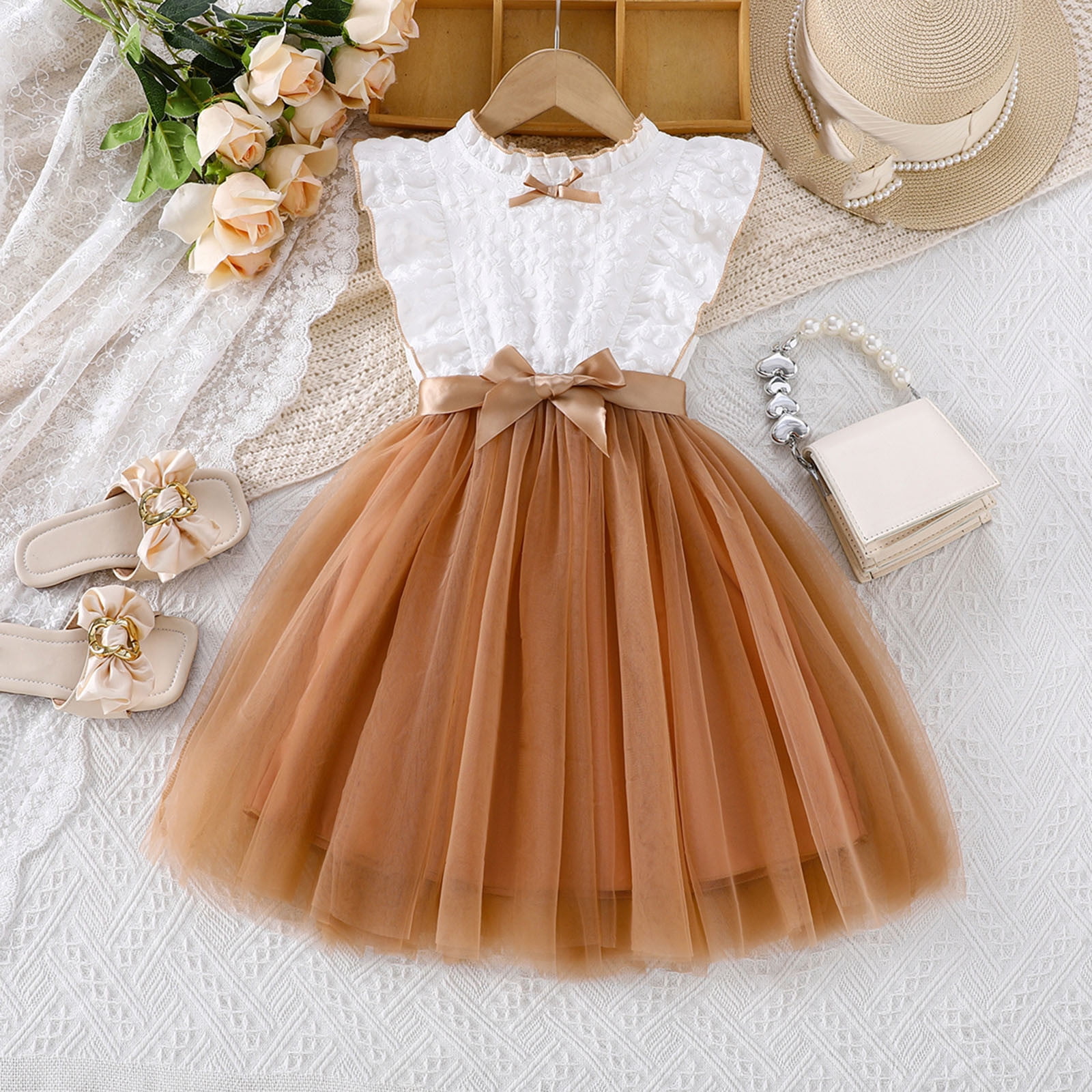 Click here for Peorpel Todays Clearance Deals Girls Flower Dresse... prices