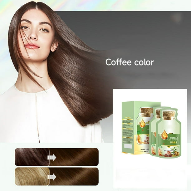 Natural Plant Hair Color Change，A Box Of 10 Bags Of Hair Dye, Each ...