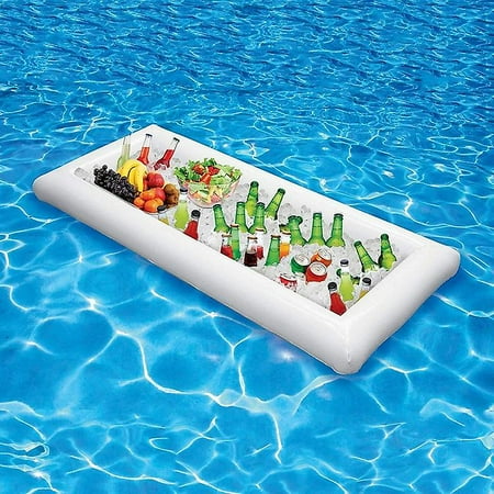 SHTUUYINGG Pool Floating Tray, Pvc Floating Beer Holder, Inflatable ...
