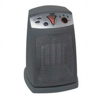 "Dayton Portable Electric Heater, Gray, 10"" Height, Non-Oscillating ...
