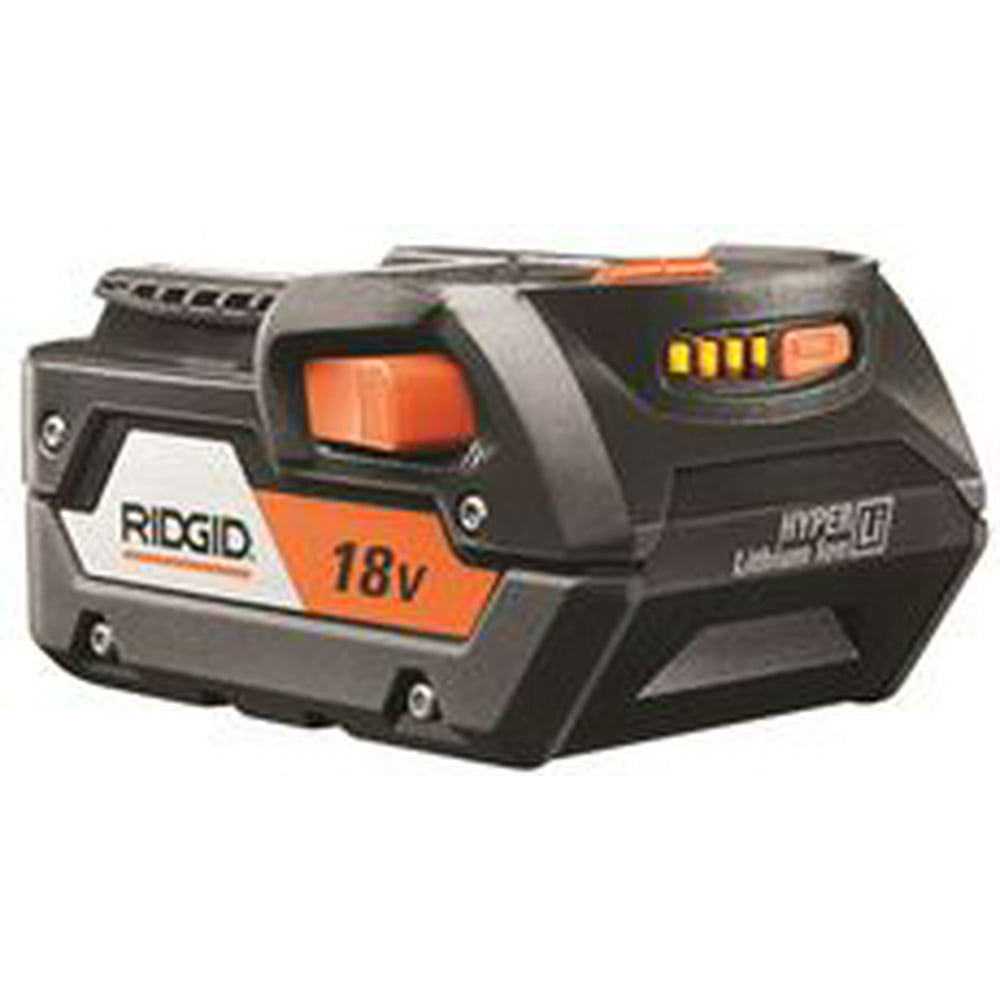 Ridgid 18-Volt 4 Amp Hour Hyper Lithium-Ion Battery - Walmart.com ...