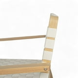 Maude Classic Outdoor Patio Loveseat with Rope Weaving, Garden Bench ...