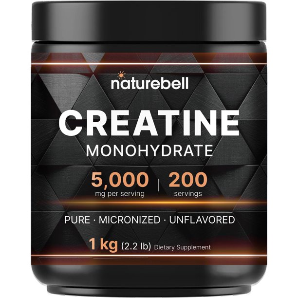 Monohidrato de creatina en polvo NatureBell 1000 g (2,2 libras ...