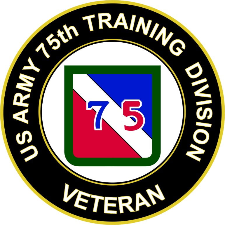 3.8 Inch U.S. Army 75th Infantry Division Veteran Sticker Decal ...