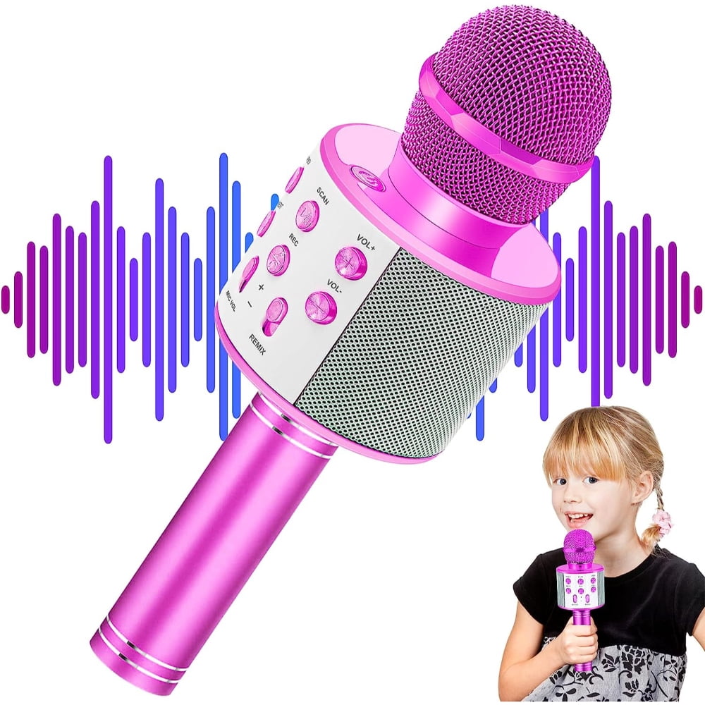 SUTNEG Kids Microphone, Bluetooth Microphone, Wireless Microphone for ...