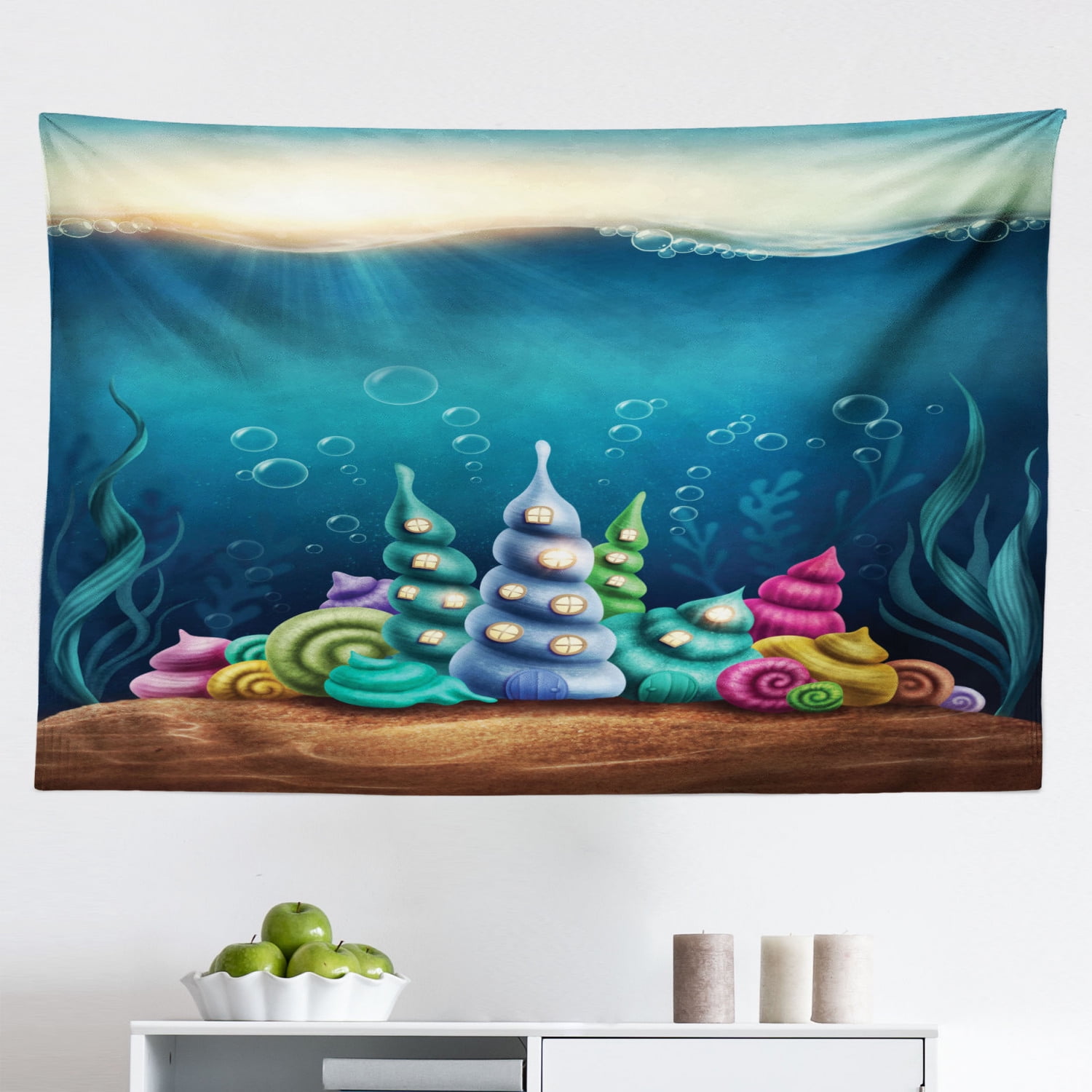 Ocean Tapestry, Ocean Wave at Sunrise Reflection on Surface Tropical ...
