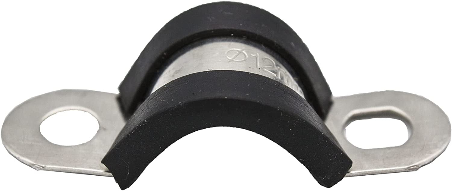 10pcs U Shape Clamps, Rubber Cushioned Stainless Steel Cable Clamps ...