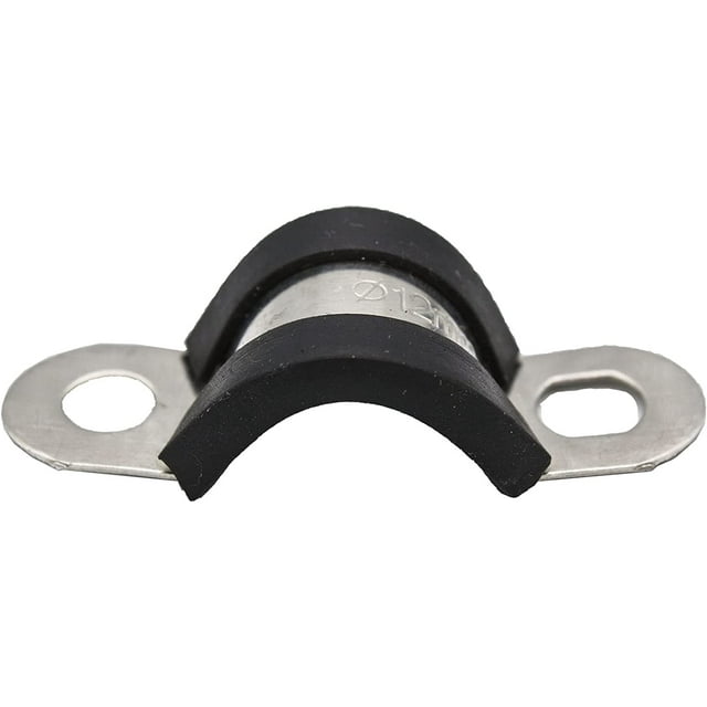 10pcs U Shape Clamps, Rubber Cushioned Stainless Steel Cable Clamps ...