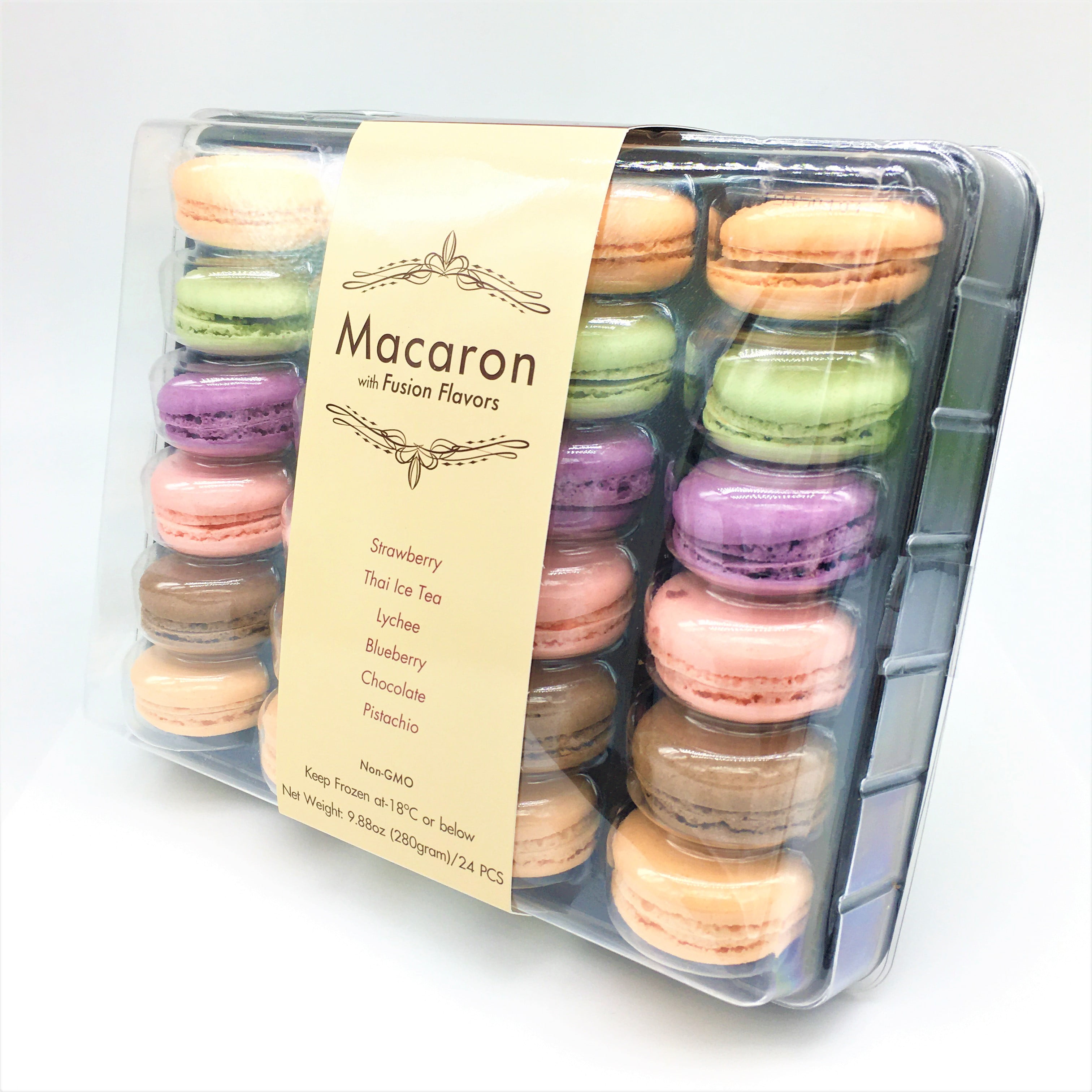 Macaron With Fusion Flavors, Non-GMO 9.88 OZ /24 PCS - Walmart.com