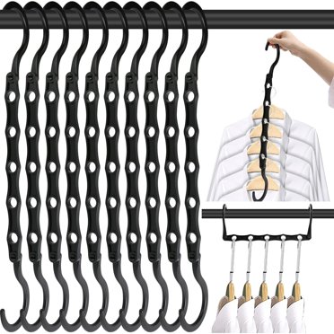 Iaukyu Closet Organizers and Storage,Space-Saving,Plastic Hanger ,Dorm ...