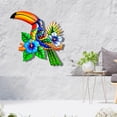 2 Colorful Garden Metal Tropical Bird Wall Ornament For Home And Garden ...