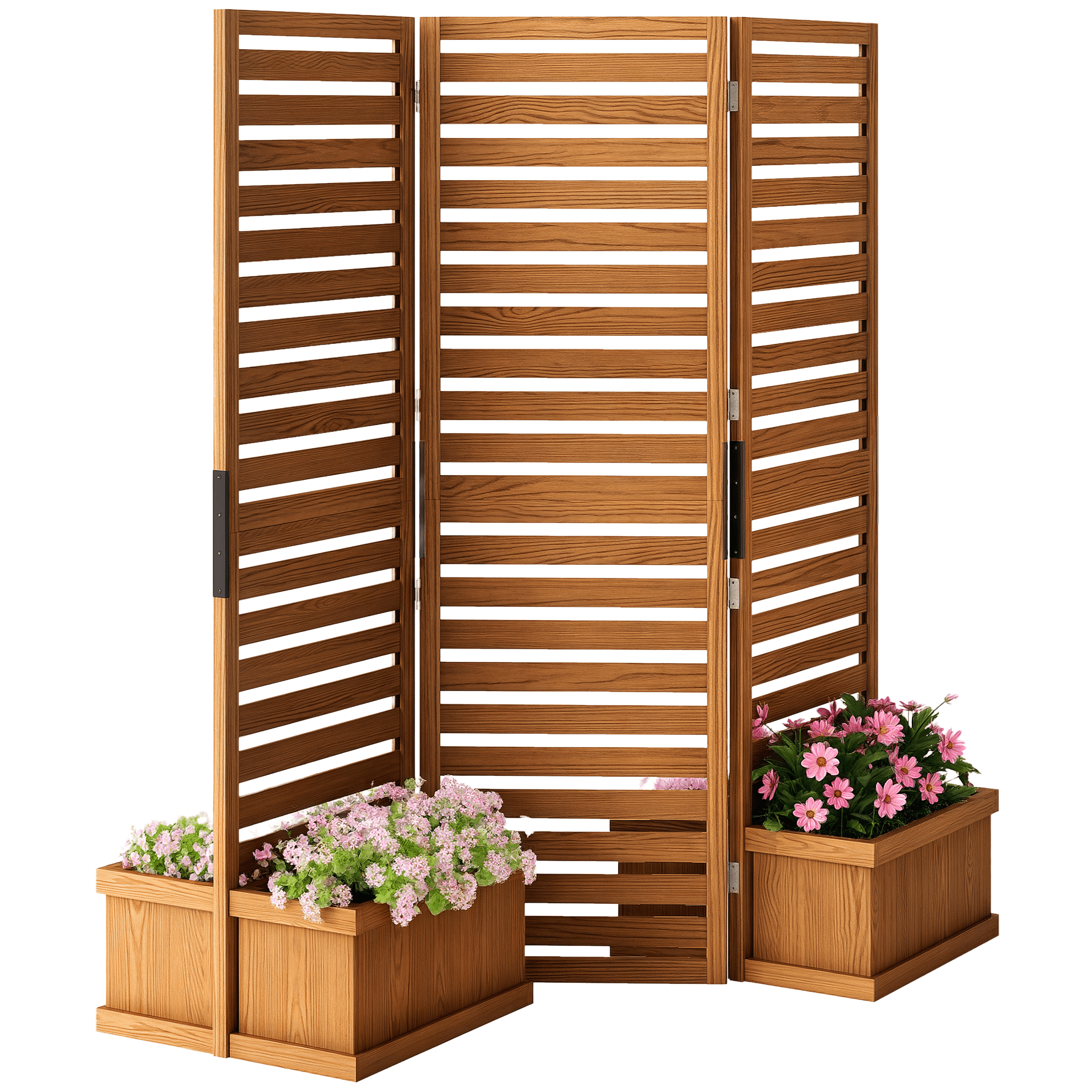 Click here for Outsunny Outdoor Privacy Screen With 4 Raised Beds... prices